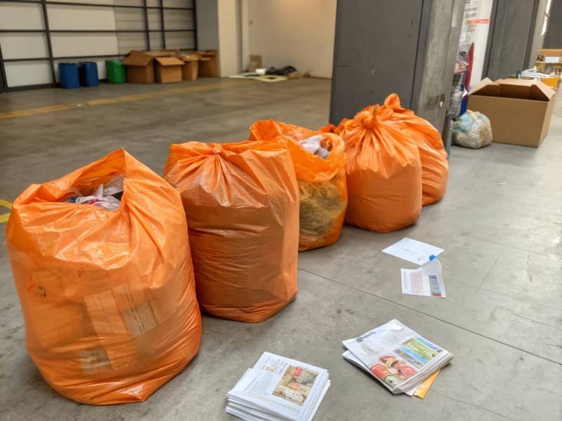 Wholesale Orange Trash Bags – Compostable & Customizable